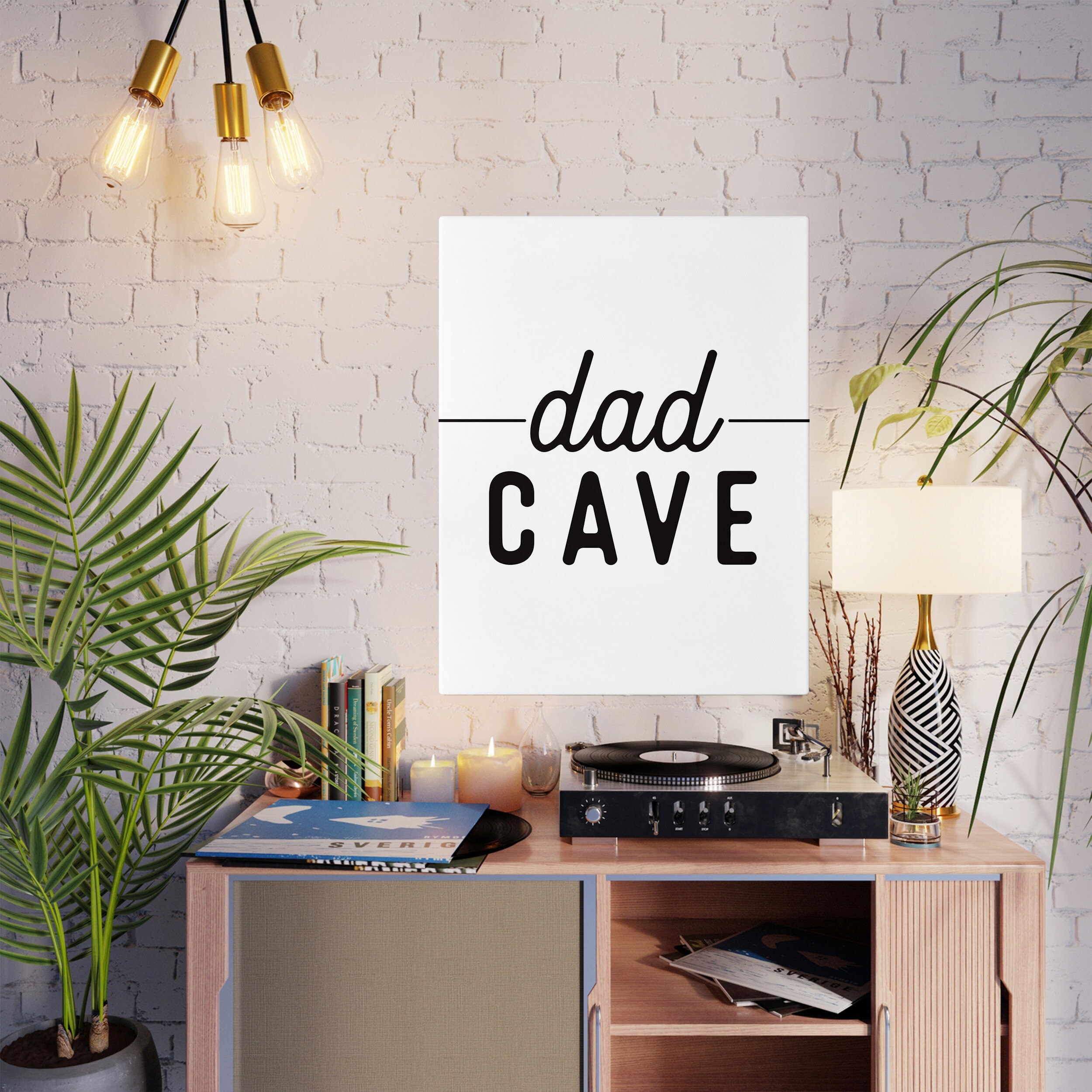 Dad Cave | Man Cave | Father's Day | Dad Gift | Office Wall Art | Wall ...