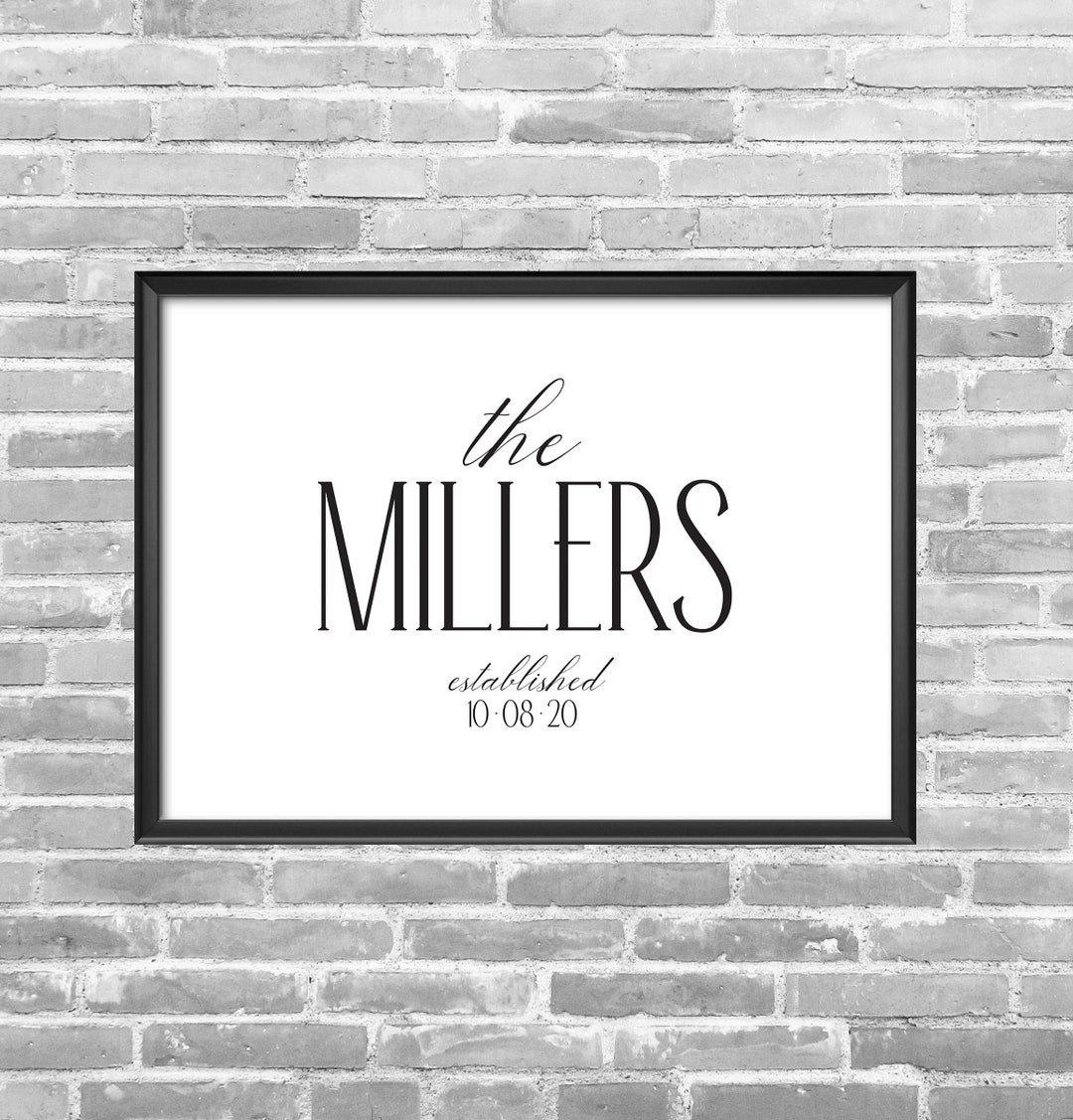 CUSTOM Established Wedding Sign | Wedding Gift | Anniversary Gift ...