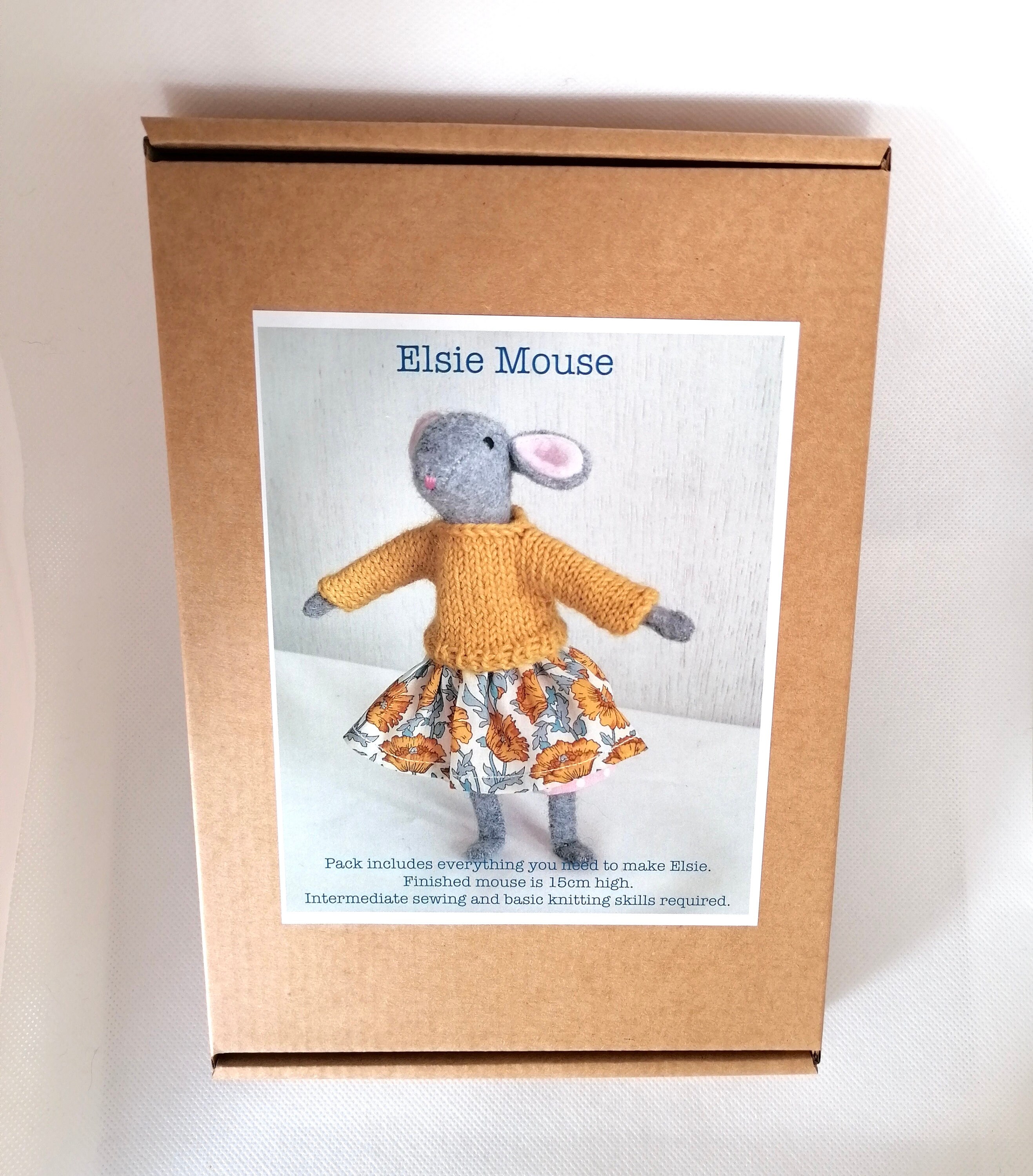 Elsie Mouse Craft Kit. Mustard - Etsy