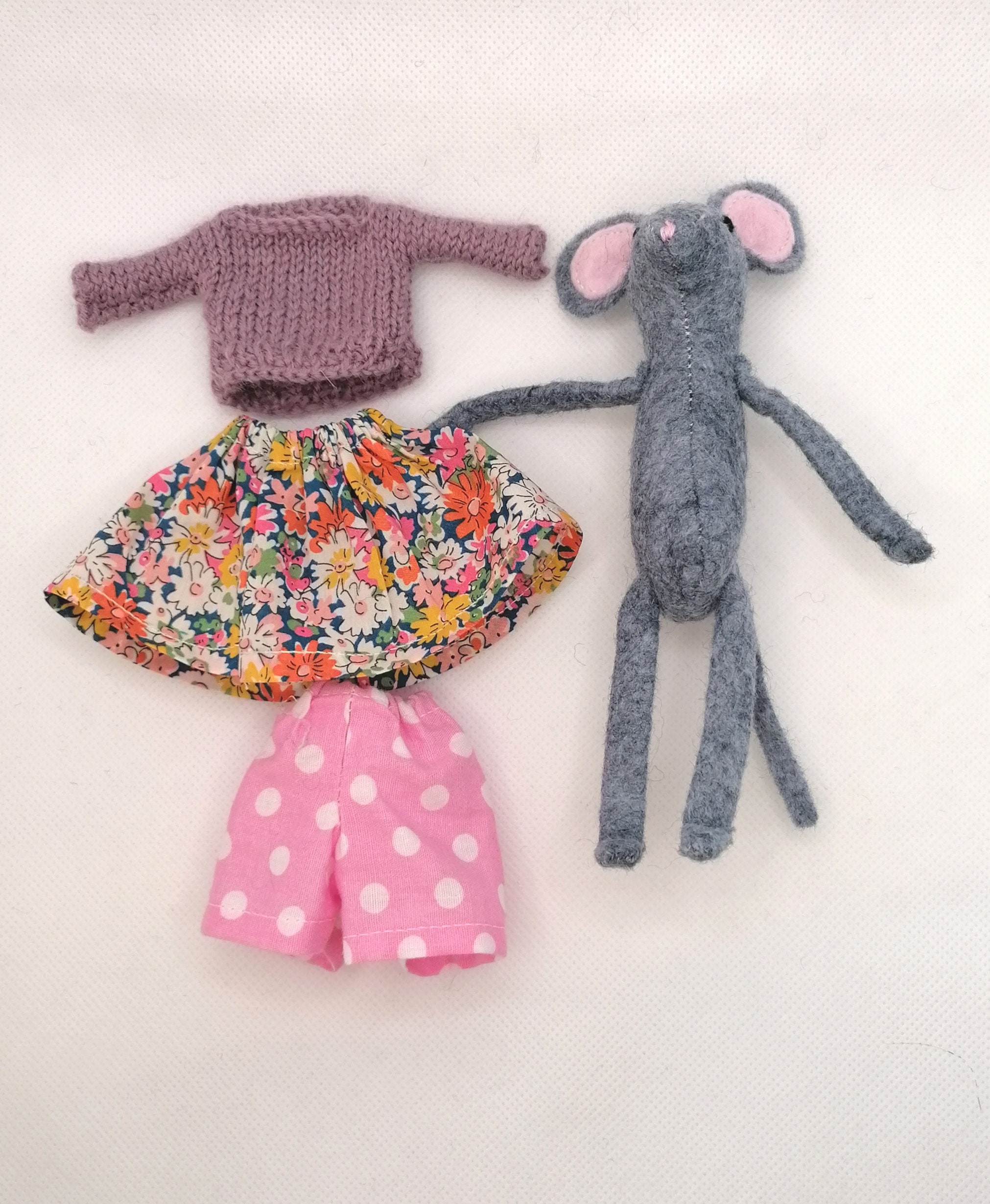 Elsie Mouse Craft Kit. Lilac - Etsy