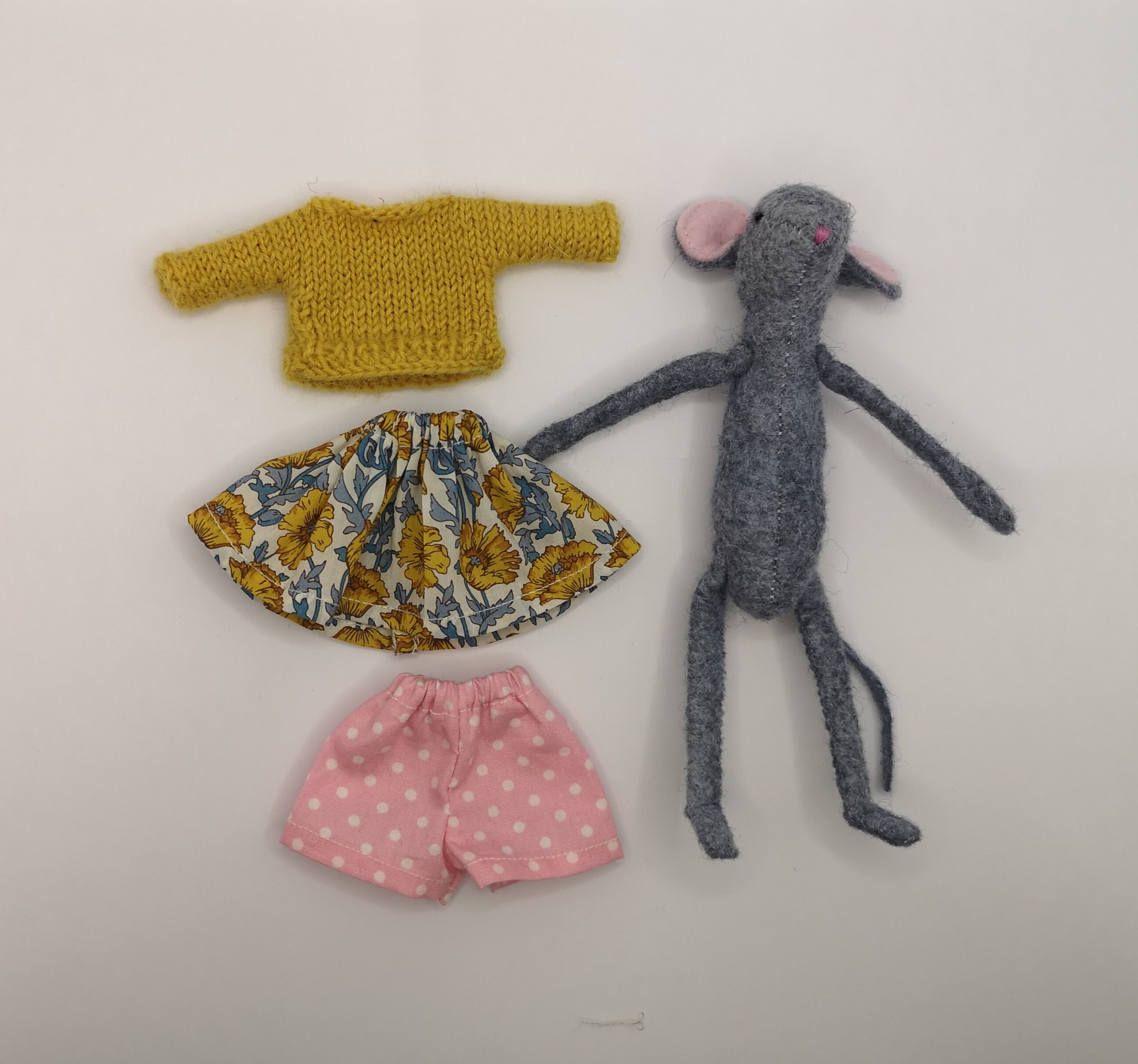 Elsie Mouse Craft Kit. Mustard - Etsy