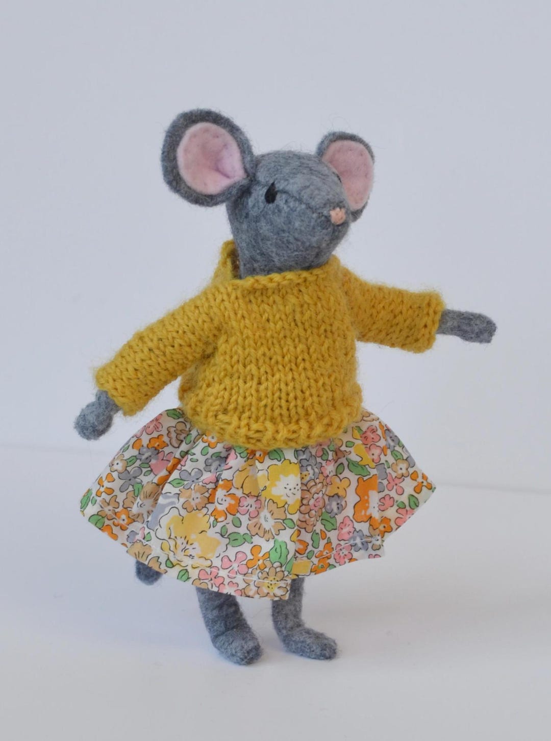 Elsie Mouse Craft Kit. Mustard - Etsy