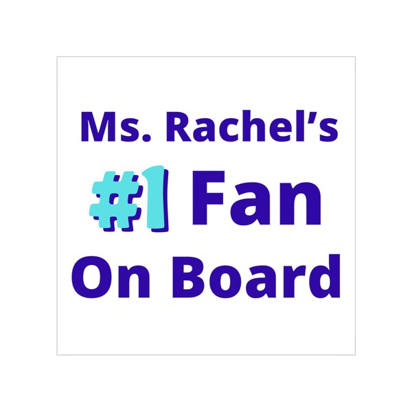 Ms Rachel Car Decal - Etsy