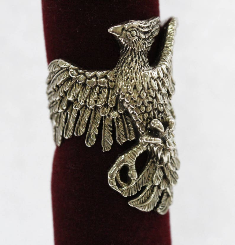 Phoenix Ring Phoenix Bird Sterling Silver Phoenix Phoenix Bird | Etsy