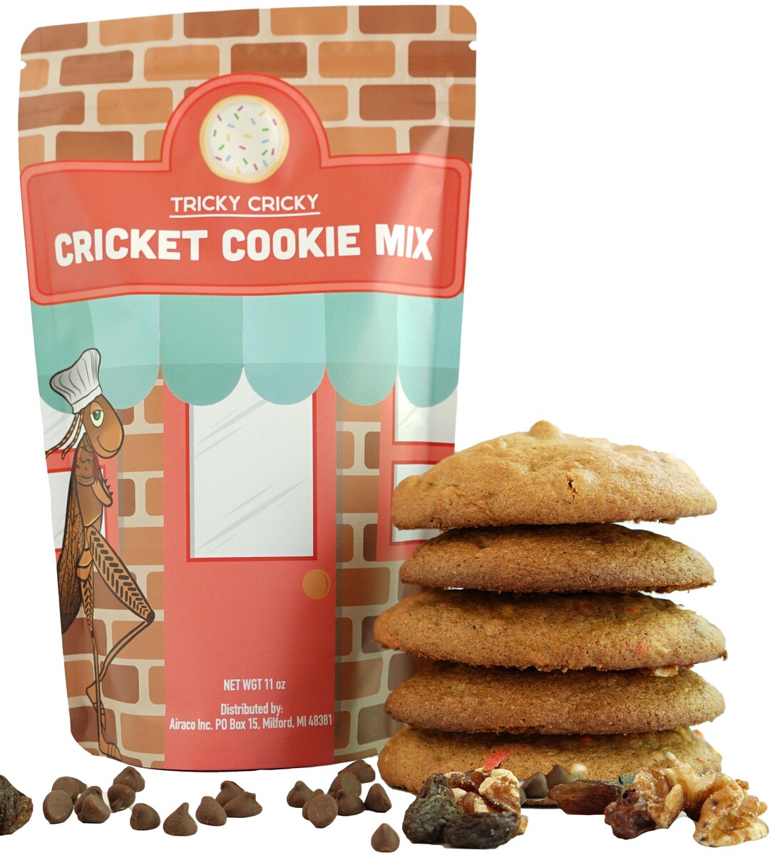 Tricky Cricky Cricket Protein Cookie Mix USA Handmade Edible Cricket ...