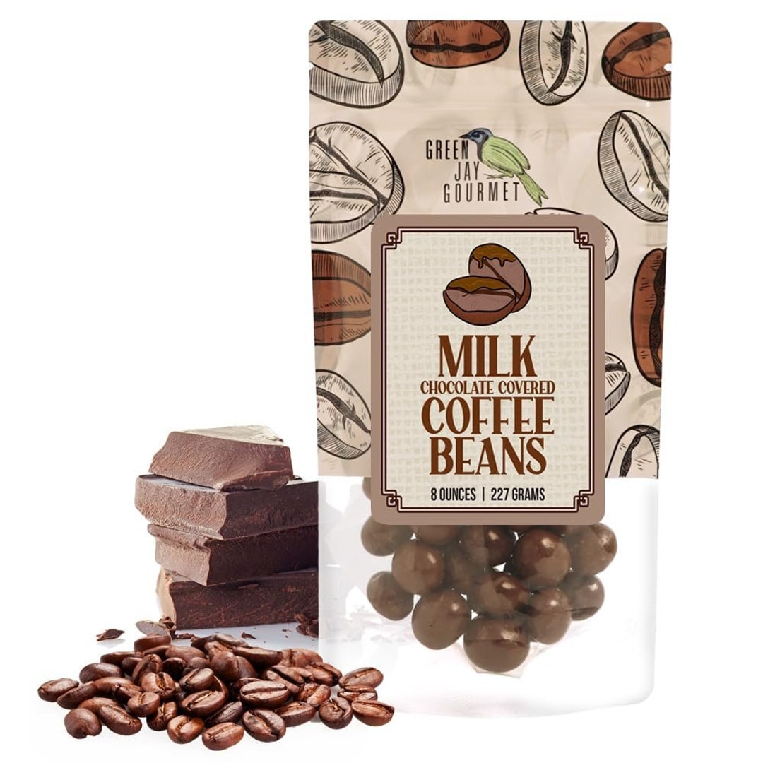 Milk Chocolate Covered Coffee Beans -handmade & Fresh Milk Chocolate ...