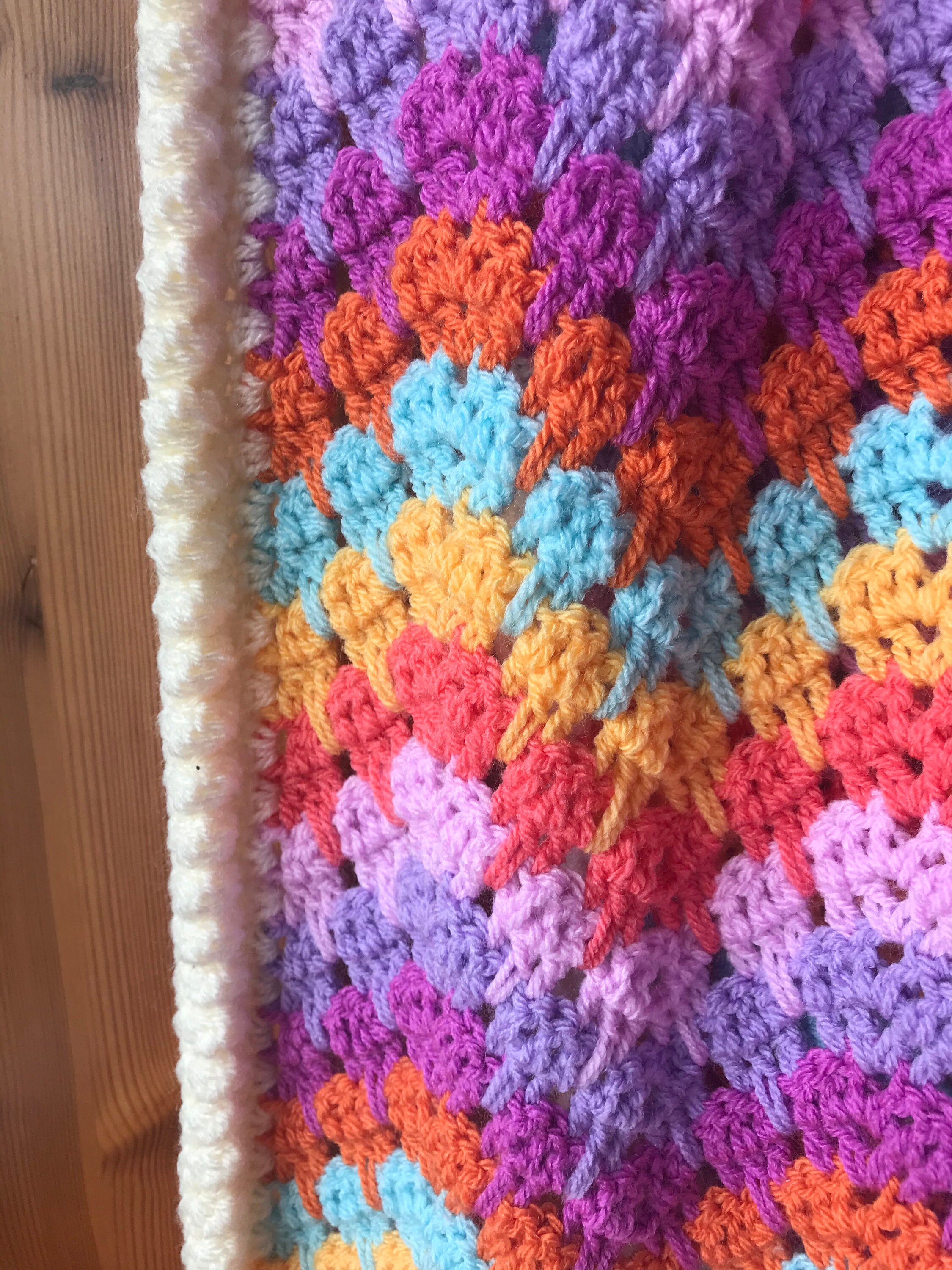 Jagged Waves Crochet Pattern PDF UK & US Terms Ripple | Etsy UK