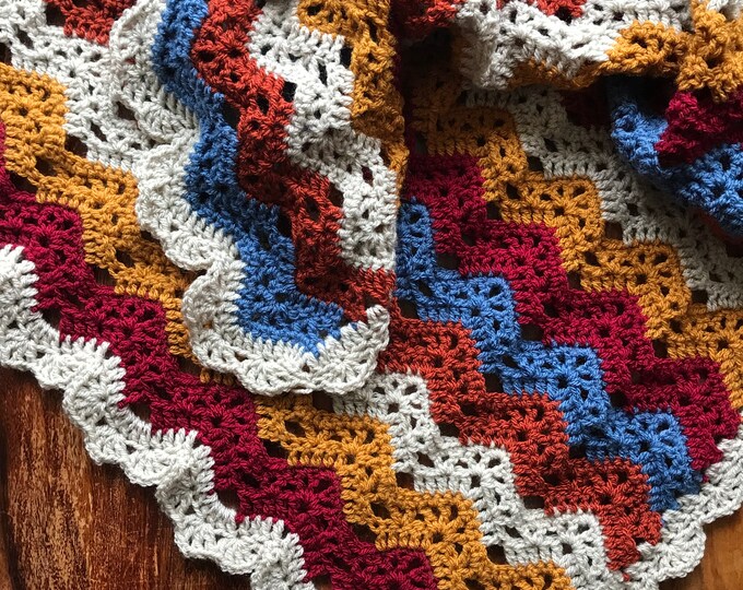 Crochet Pattern, Heartbeat Ripple, Bymimzan - Etsy