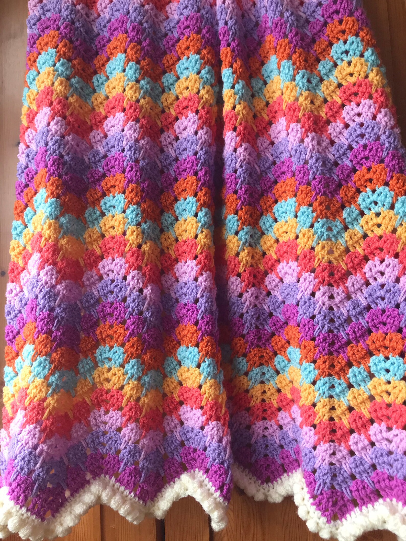 Jagged Waves Crochet Pattern PDF UK & US Terms Ripple - Etsy Australia