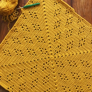 Chasing Diamonds Blanket Filet Crochet Blanket Pattern - Etsy