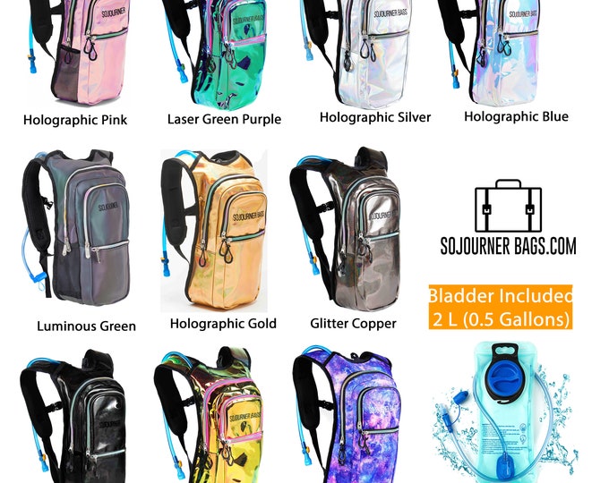 Rave Hydration Pack Backpack 2L Water Bladder Included for | Etsy