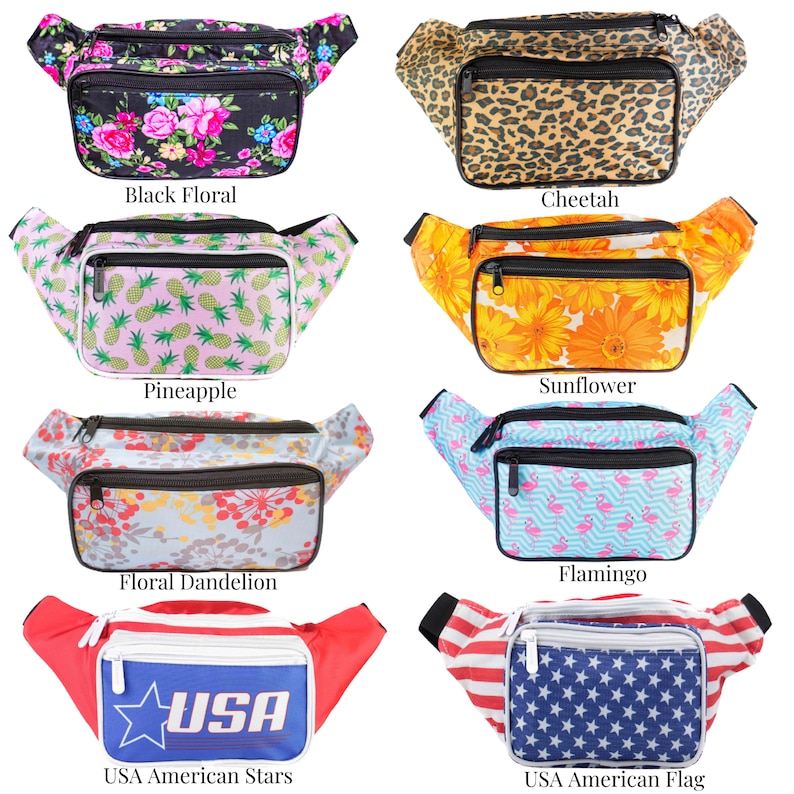 Printed Fanny Pack: Festival Rave Waist Bag - Sojourner Bags - Etsy