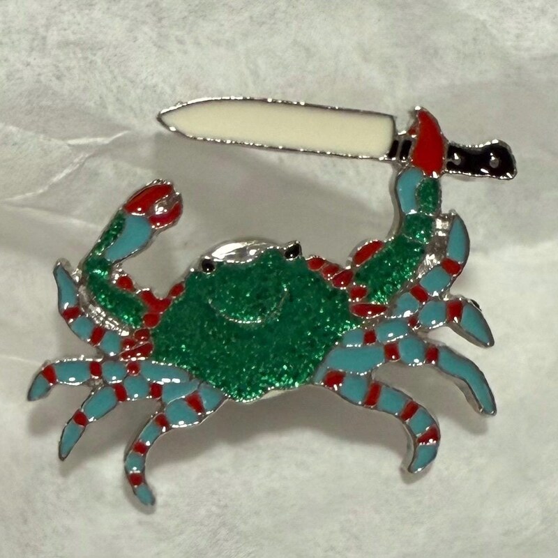 Crab Pin - Etsy