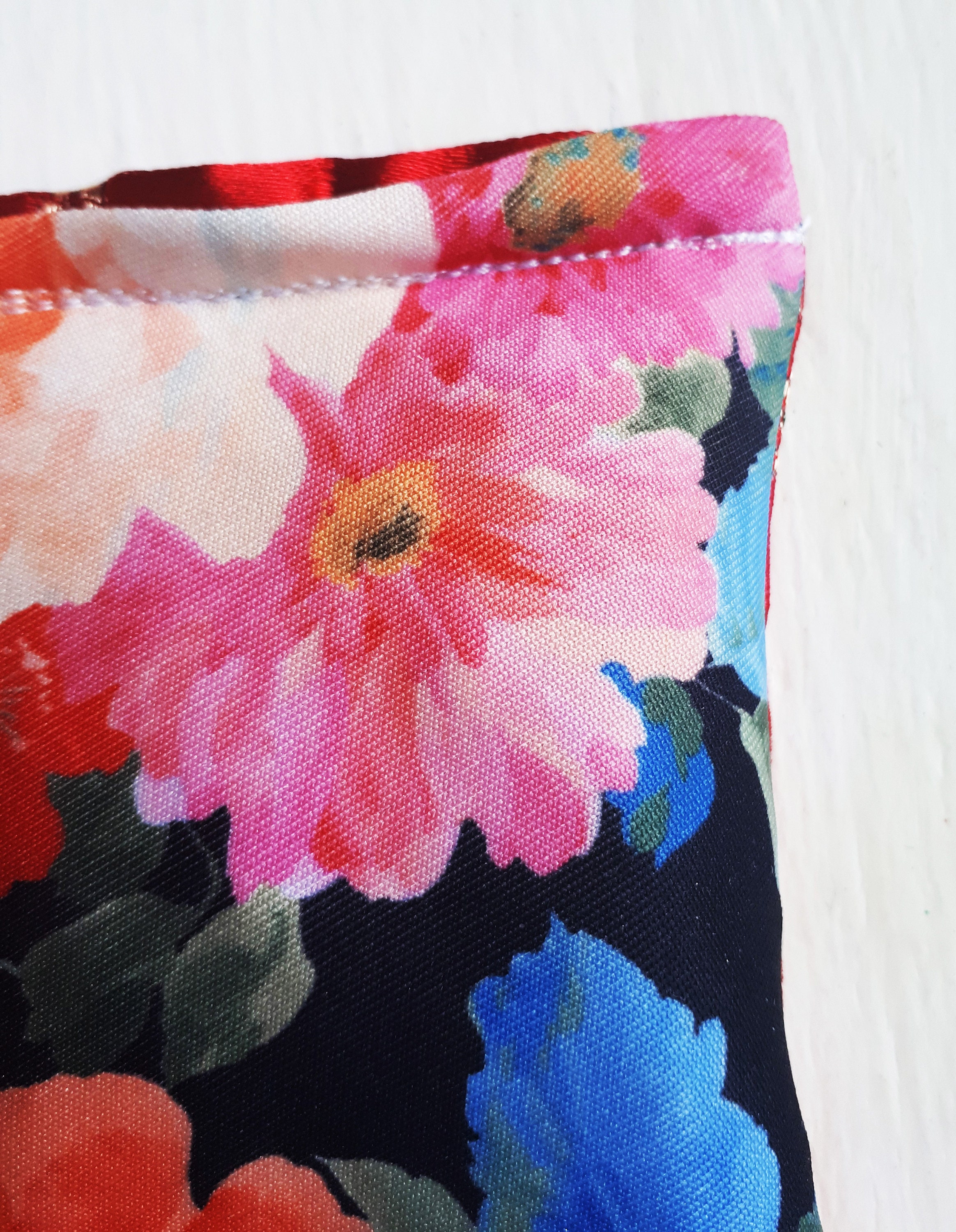 X3 Handmade Red / Purple Small Bean Bags Made From Recycled Fabric ...