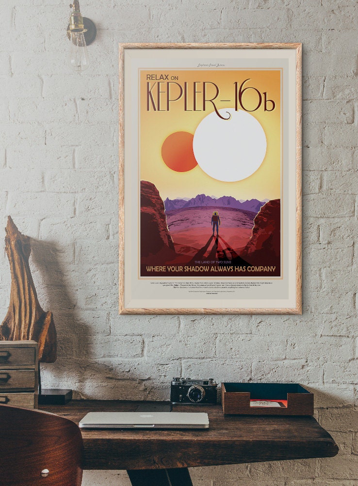 Poster / Poster NASA Kepler-16b - Etsy