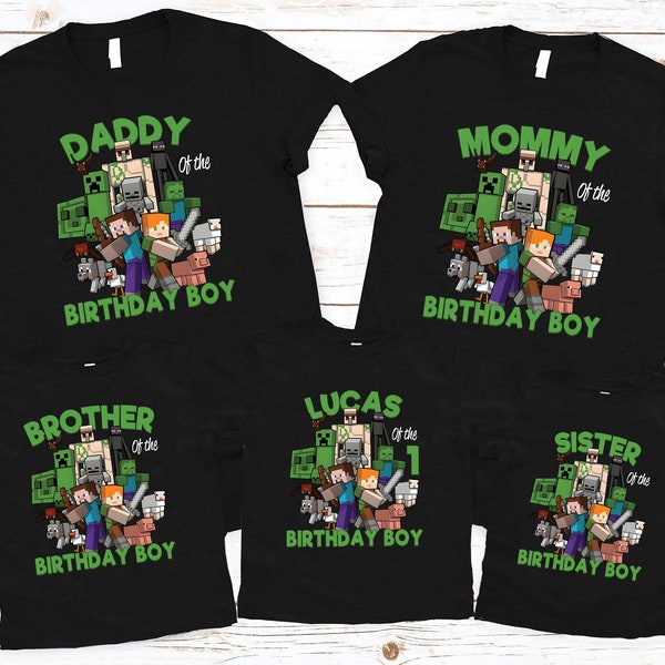 Mindcraft Birthday Shirt - Etsy
