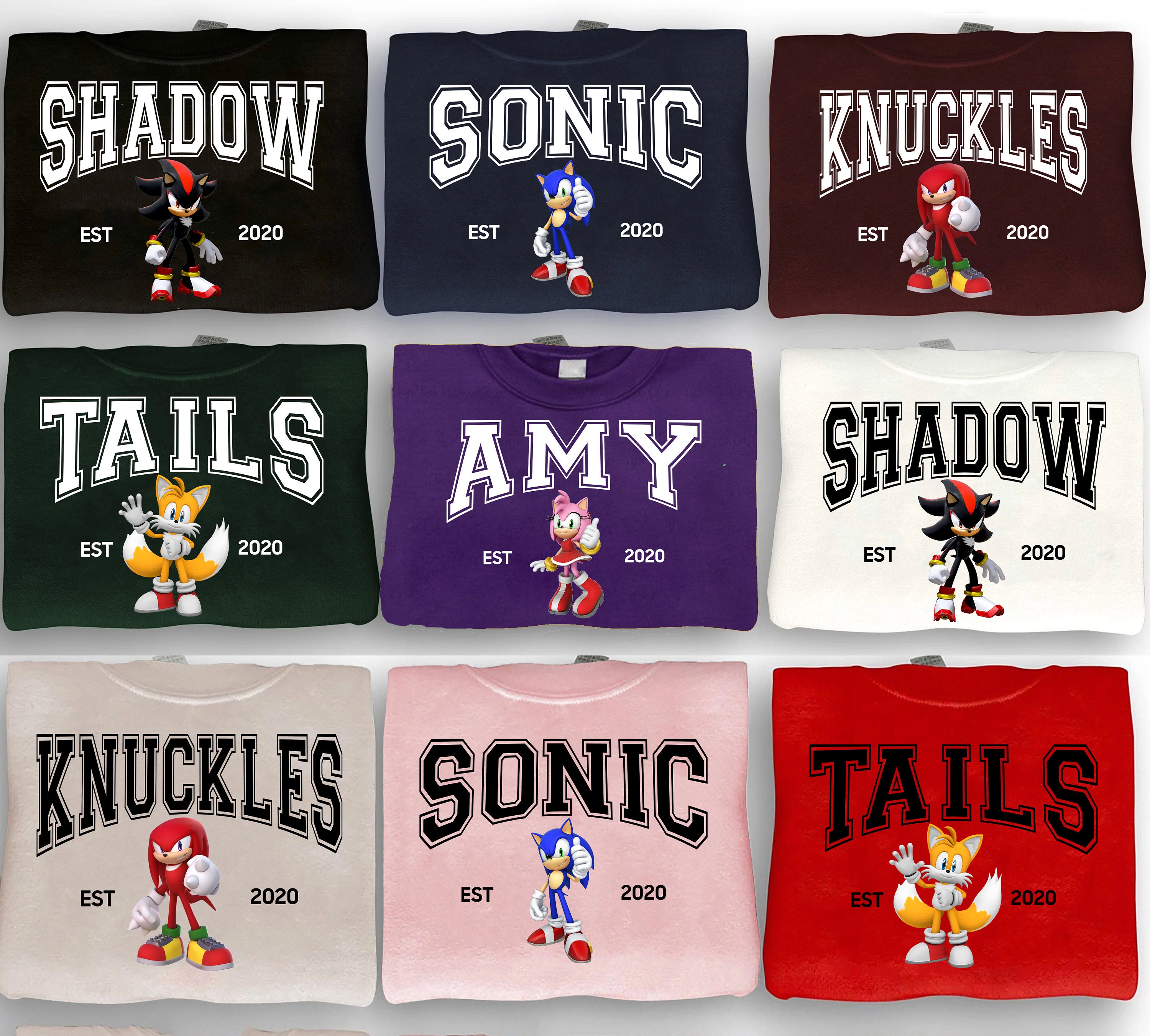 Custom Sonic the Hedgehog Shirt, Sonic the Hedgehog Character Tee ...