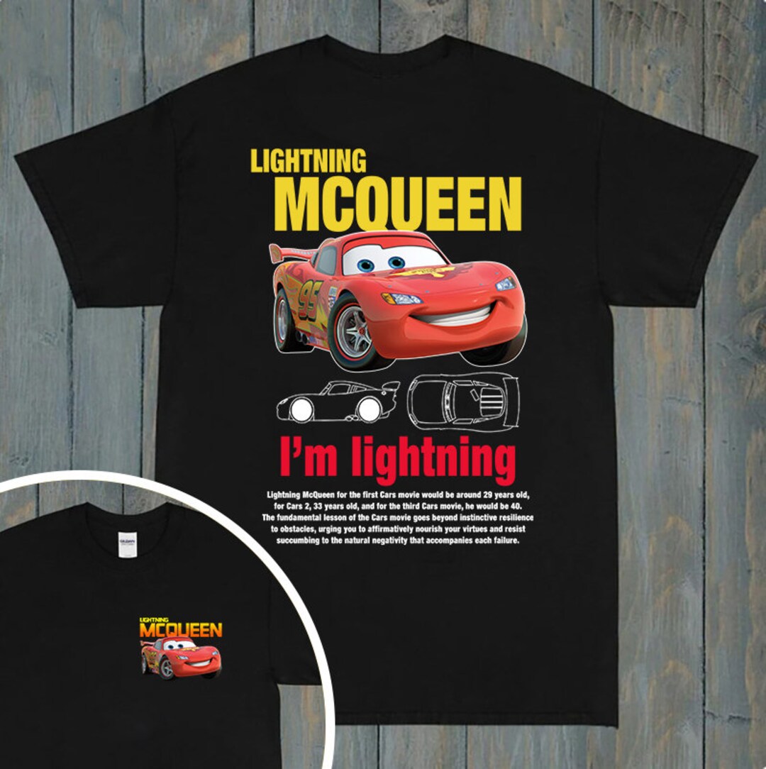 Vintage Mcqueen Shirt, Limited Cars Movie Tee Lightning Mcqueen ...