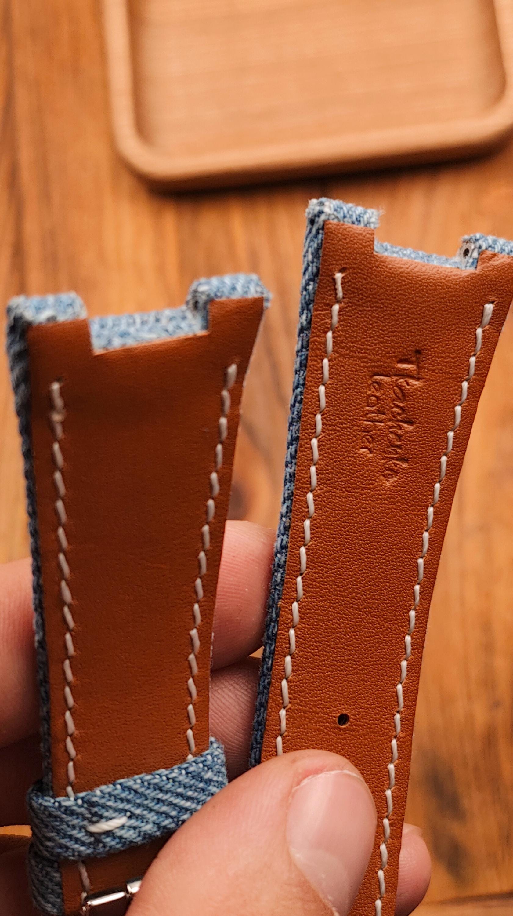 Handmade Denim Watch Band for Nautilus 40mm - Etsy