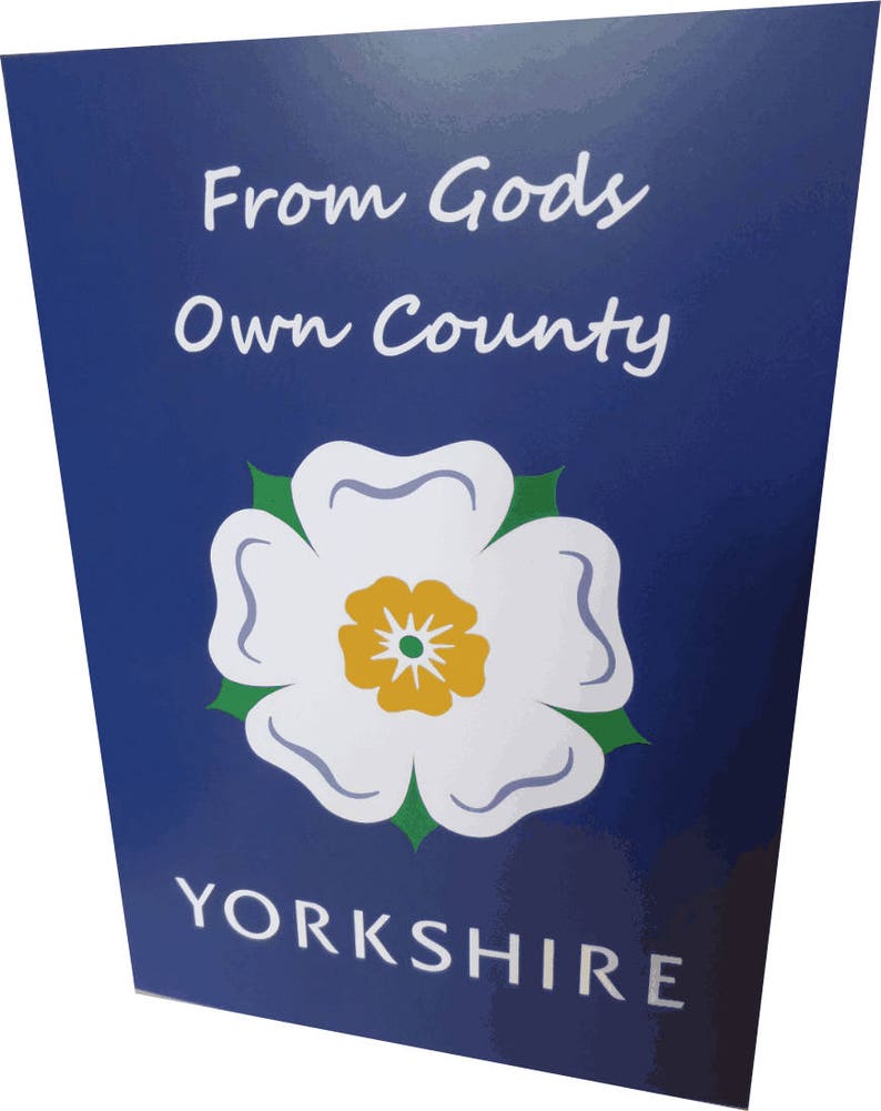 Yorkshire Rose From God's Own County Greetings Card. Pack of 4 - Etsy