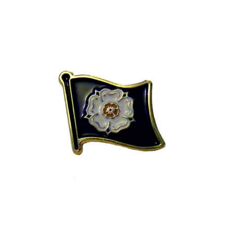 Enamelled Yorkshire Flag Badge - Etsy