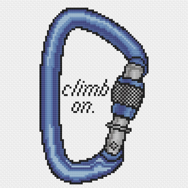 Climb on Rock Climbing Outdoors Cross Stitch Pattern - Etsy