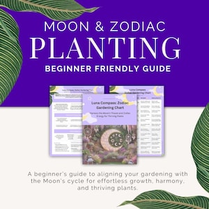 Planting by the Signs – Lunar and Zodiac Moon Phase Chart Printable PDF ...