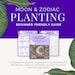 Planting by the Signs – Lunar and Zodiac Moon Phase Chart Printable PDF ...