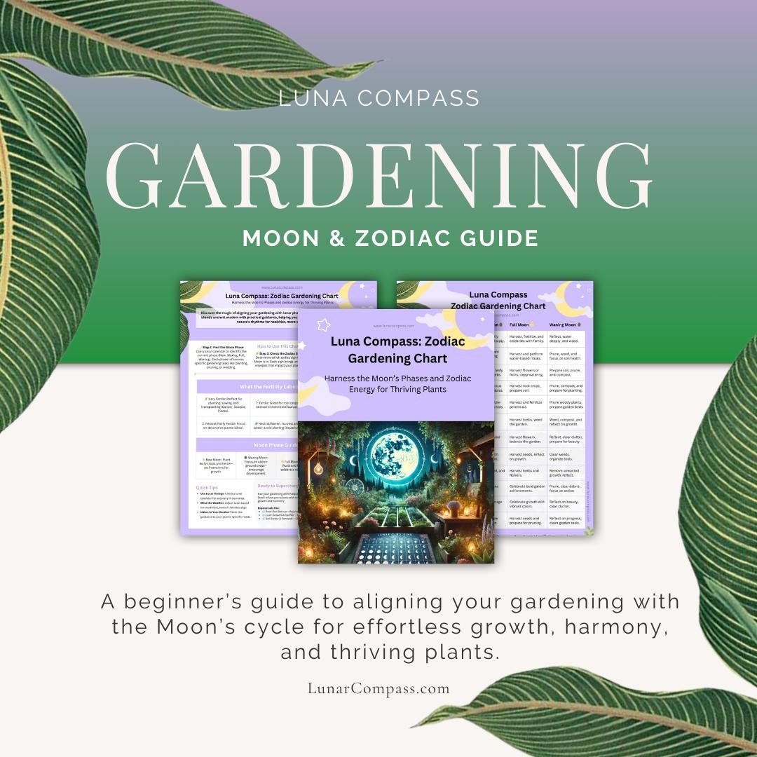 Planting by the Signs – Lunar and Zodiac Moon Phase Chart Printable PDF ...