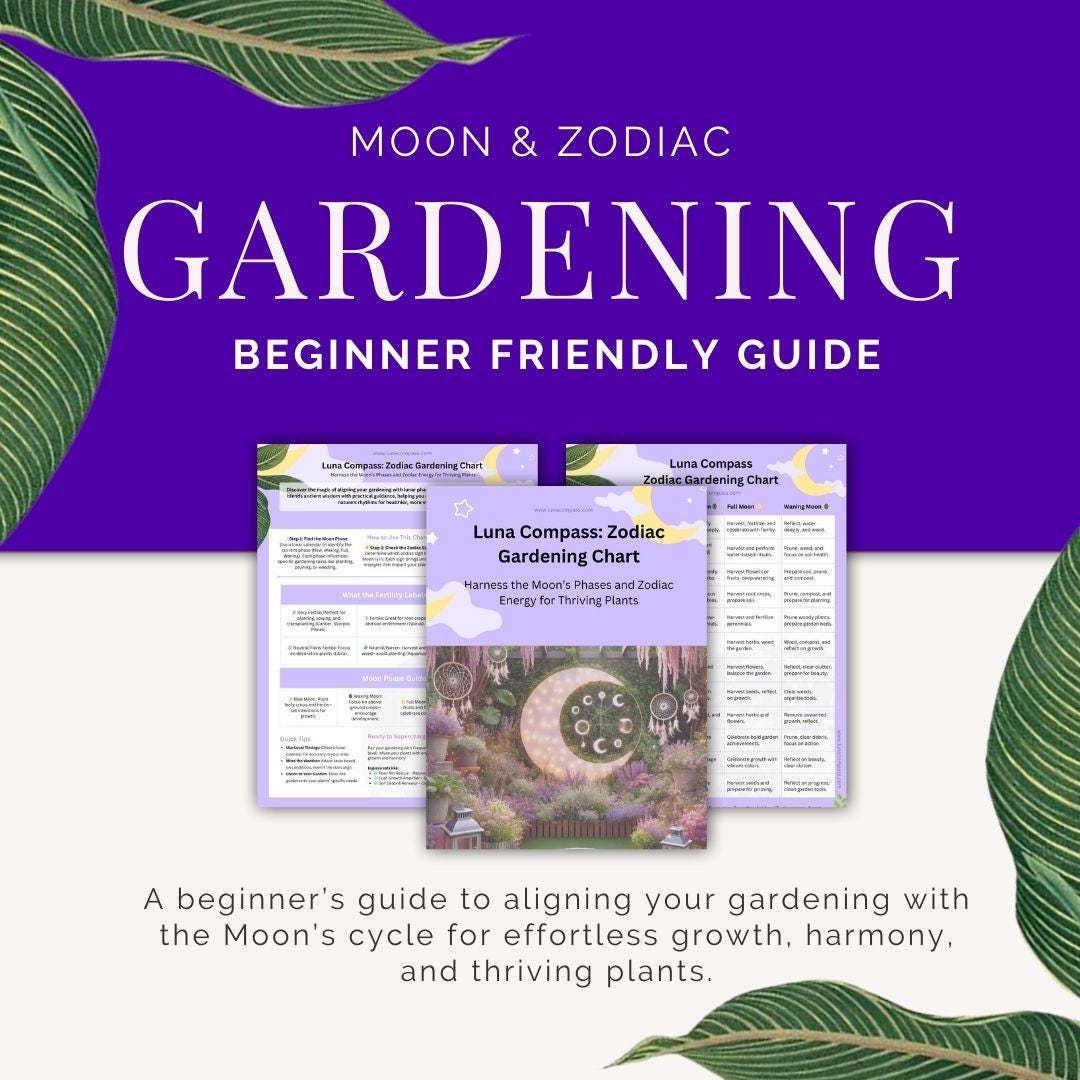 Lunar and Zodiac Gardening Guide – Moon Phase & Astrology Planting ...