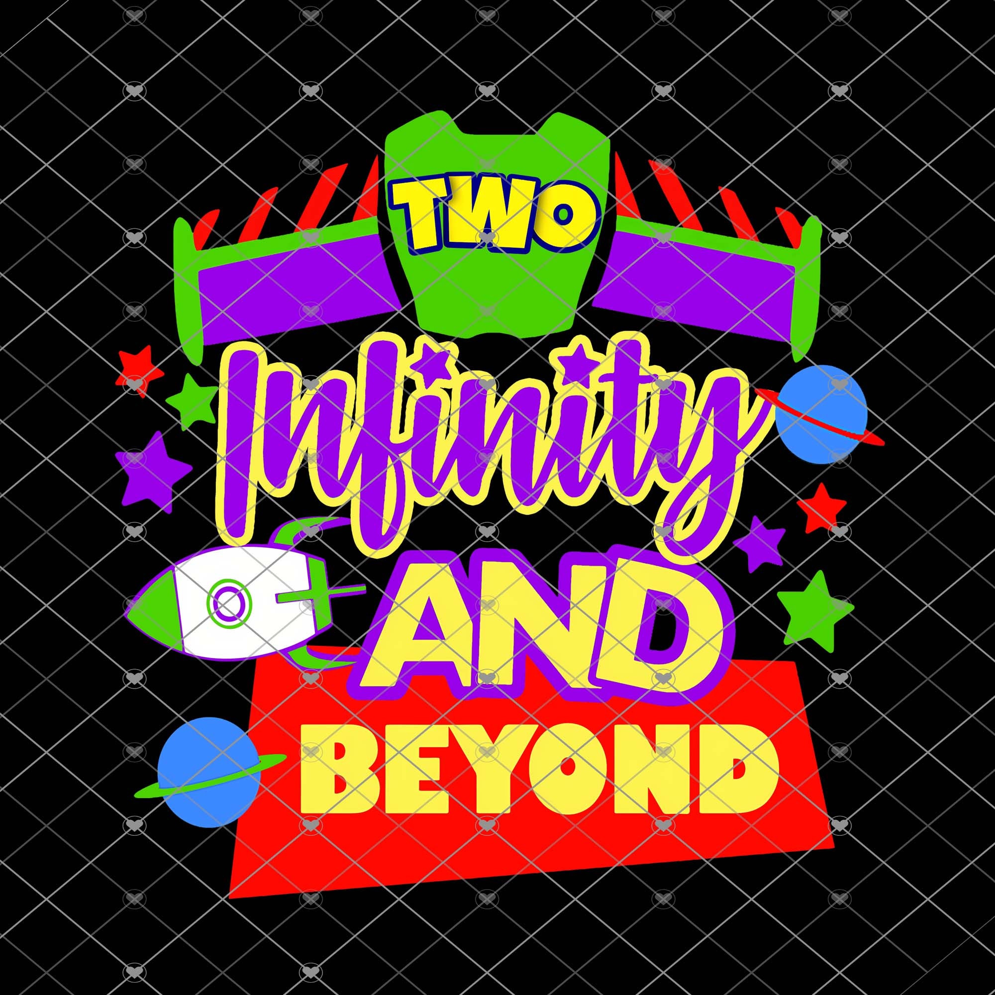 Two Infinity and Beyond PNG Two Birthday Boys Girls PNG Two - Etsy
