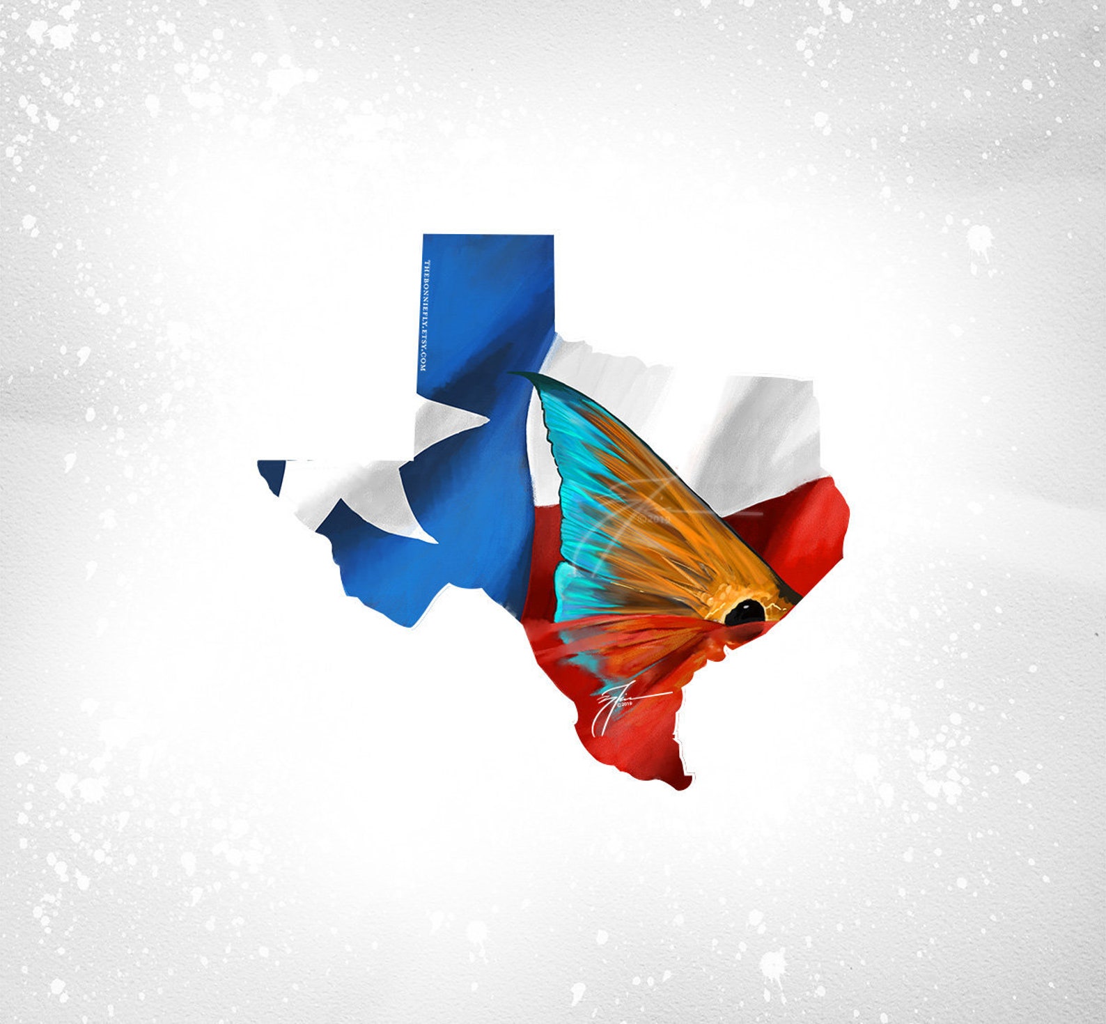 Texas Redfish 3M Decal / Inshore Fishing State Flag Stickers / - Etsy