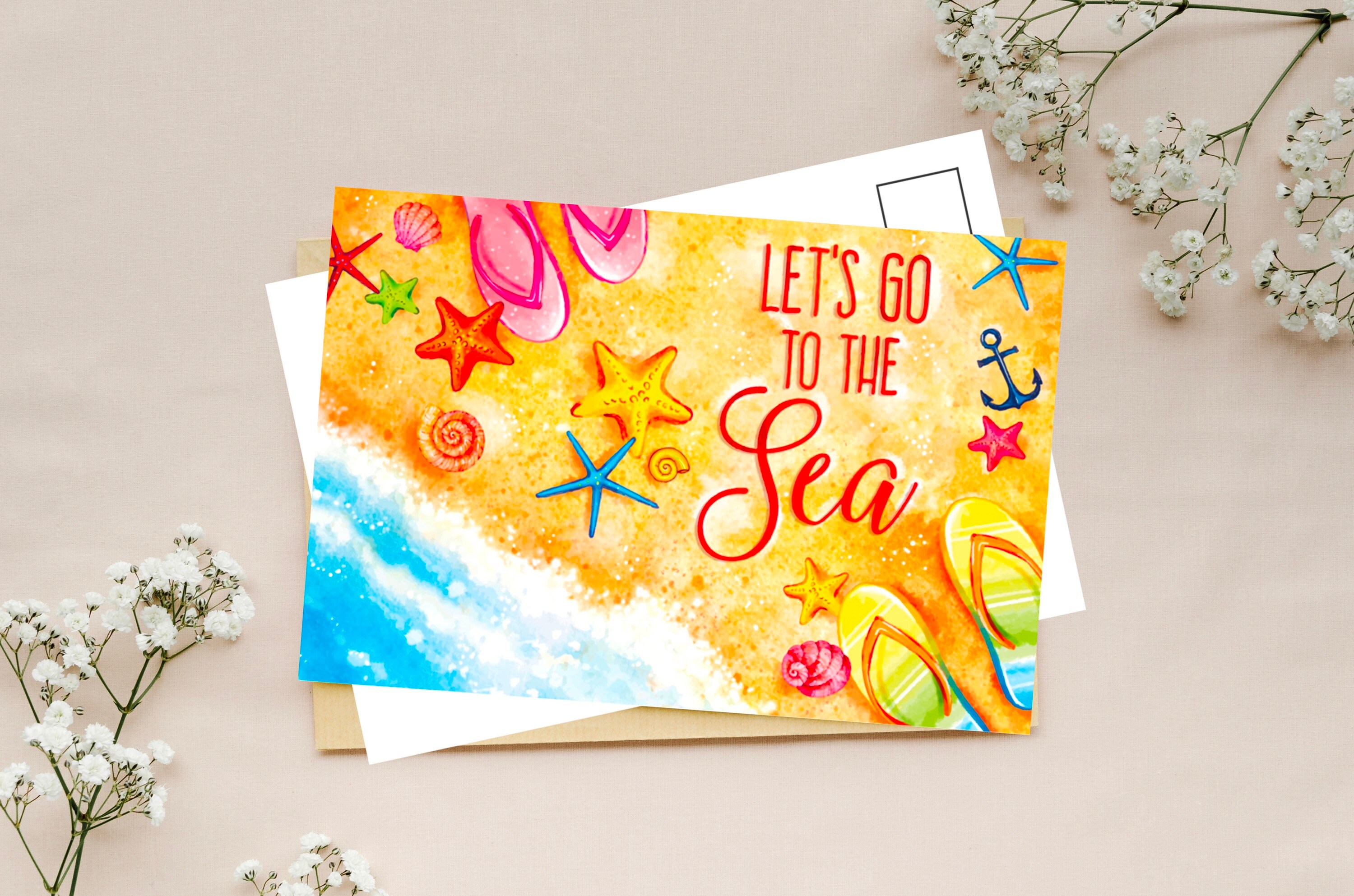 Summer Postcard Summer card postcards for summer | Etsy