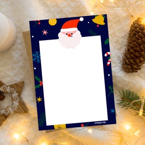 Santa Printable Letter Paper, Digital A4 and A5 Paper - Etsy