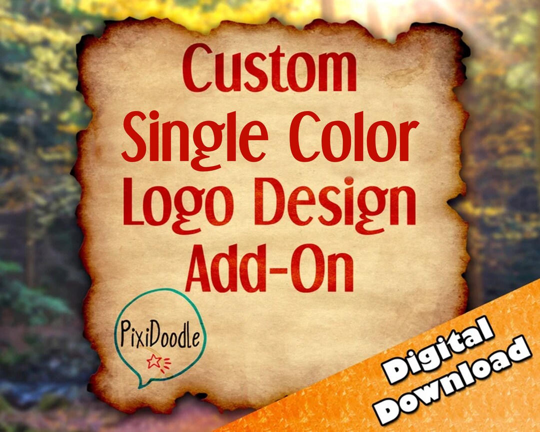 Single-color Logo Add-on - Design Services - JPEG, PNG, SVG Vector ...