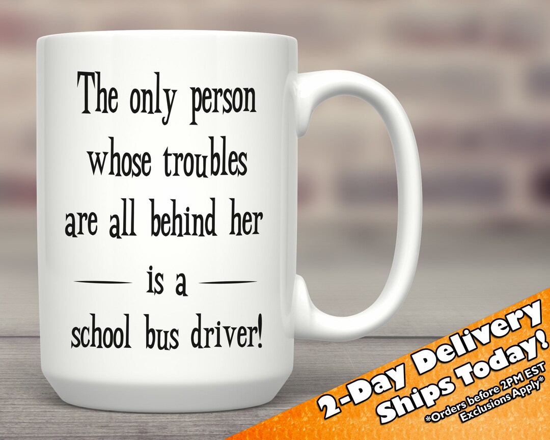 Pixidoodle™ School Bus Driver Gift, Bus Driver Appreciation, Bus Driver ...