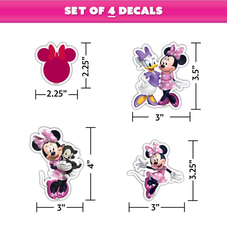 Disney Junior Minnie Mouse Decals – Officially Licensed | Outdoor Rated ...