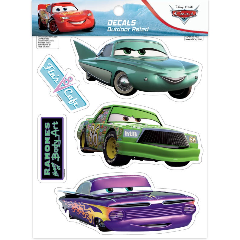 Disney Pixar Cars Decals – Officially Licensed Outdoor Rated Vinyl ...