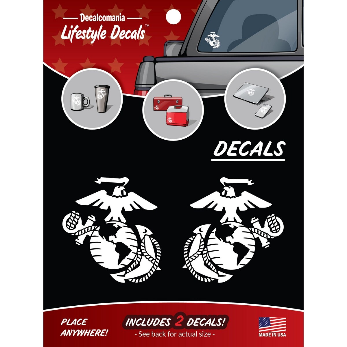 USMC Marine Corps Officially Licensed Vinyl Decals Stickers Car Truck ...