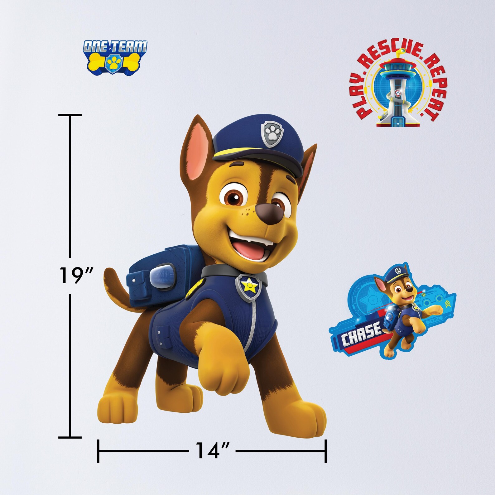 Paw Patrol Wall Decals With Augmented Reality | Chase, Marshall, Skye ...