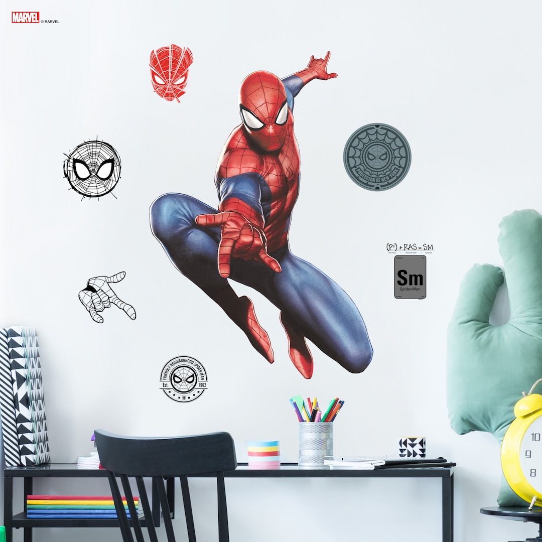 Wall Palz Marvel Spider-man Wall Decal - Wall Stickers for Bedroom With ...