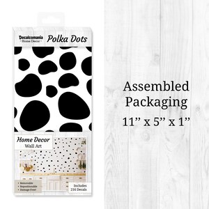 Dalmatian Black Dots Wall Decals Set of 216 Polka Dot Stickers ...