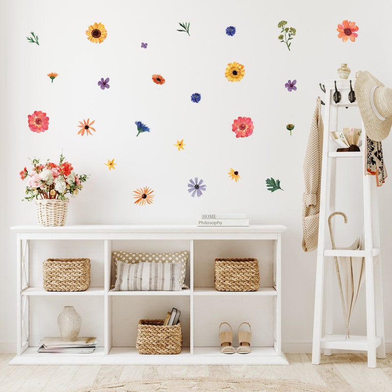 Flower Wall Stickers - Etsy