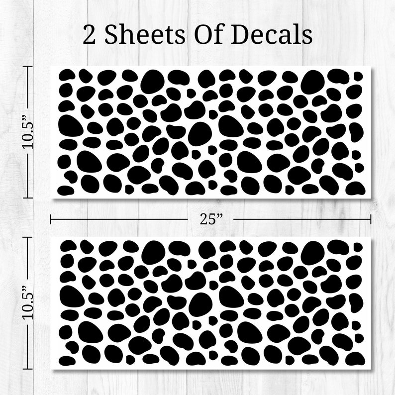 Dalmatian Black Dots Wall Decals Set of 216 Polka Dot Stickers ...