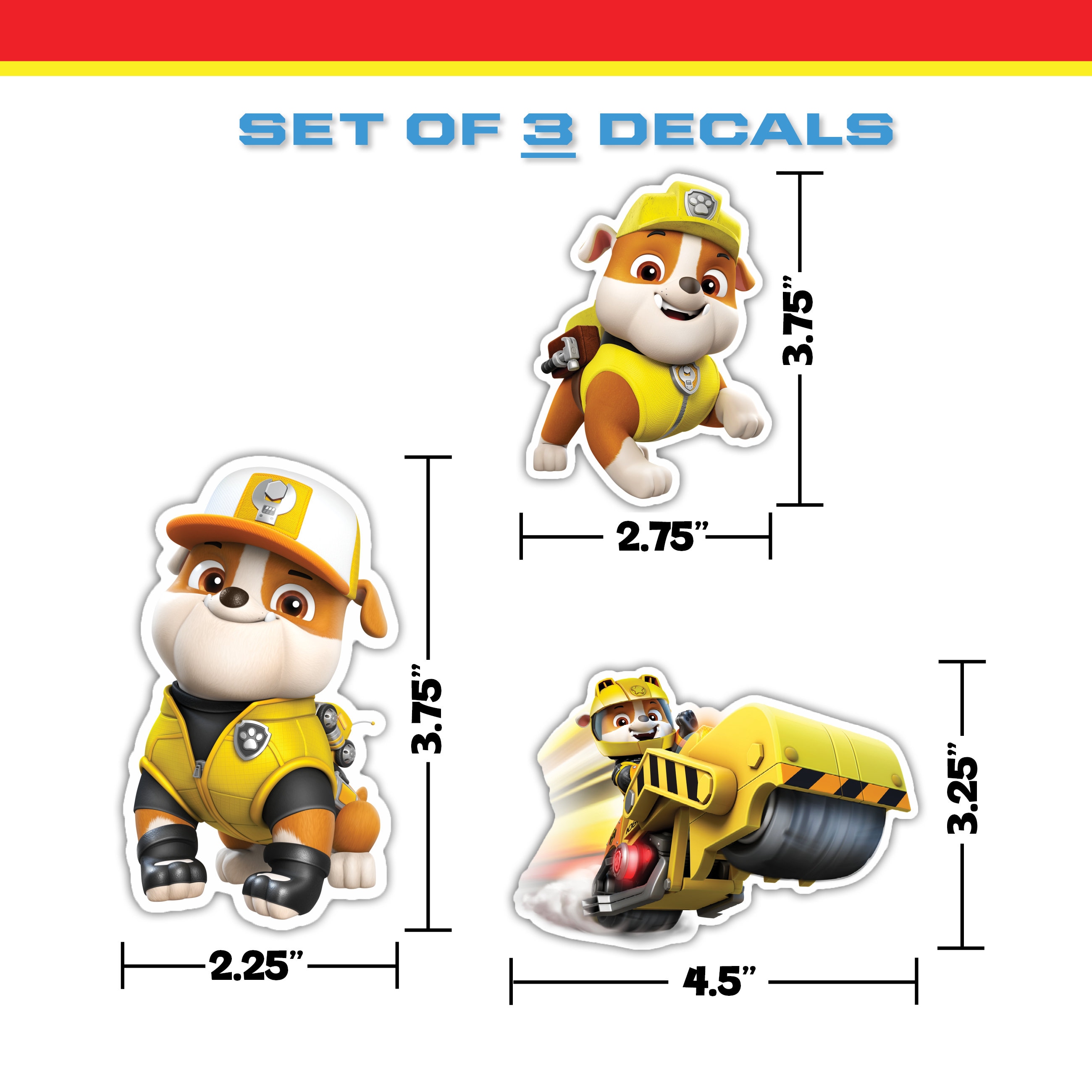 Paw Patrol Decals - Nickelodeon Licensed Paw Patrol Stickers for Kids ...