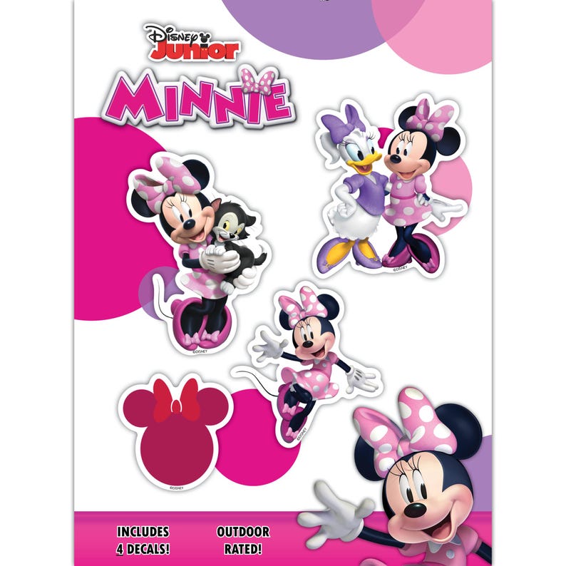 Disney Junior Minnie Mouse Decals – Officially Licensed | Outdoor Rated ...