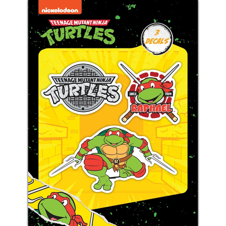 TMNT Teenage Mutant Ninja Turtles Nickelodeon Licensed Vinyl Decals for ...