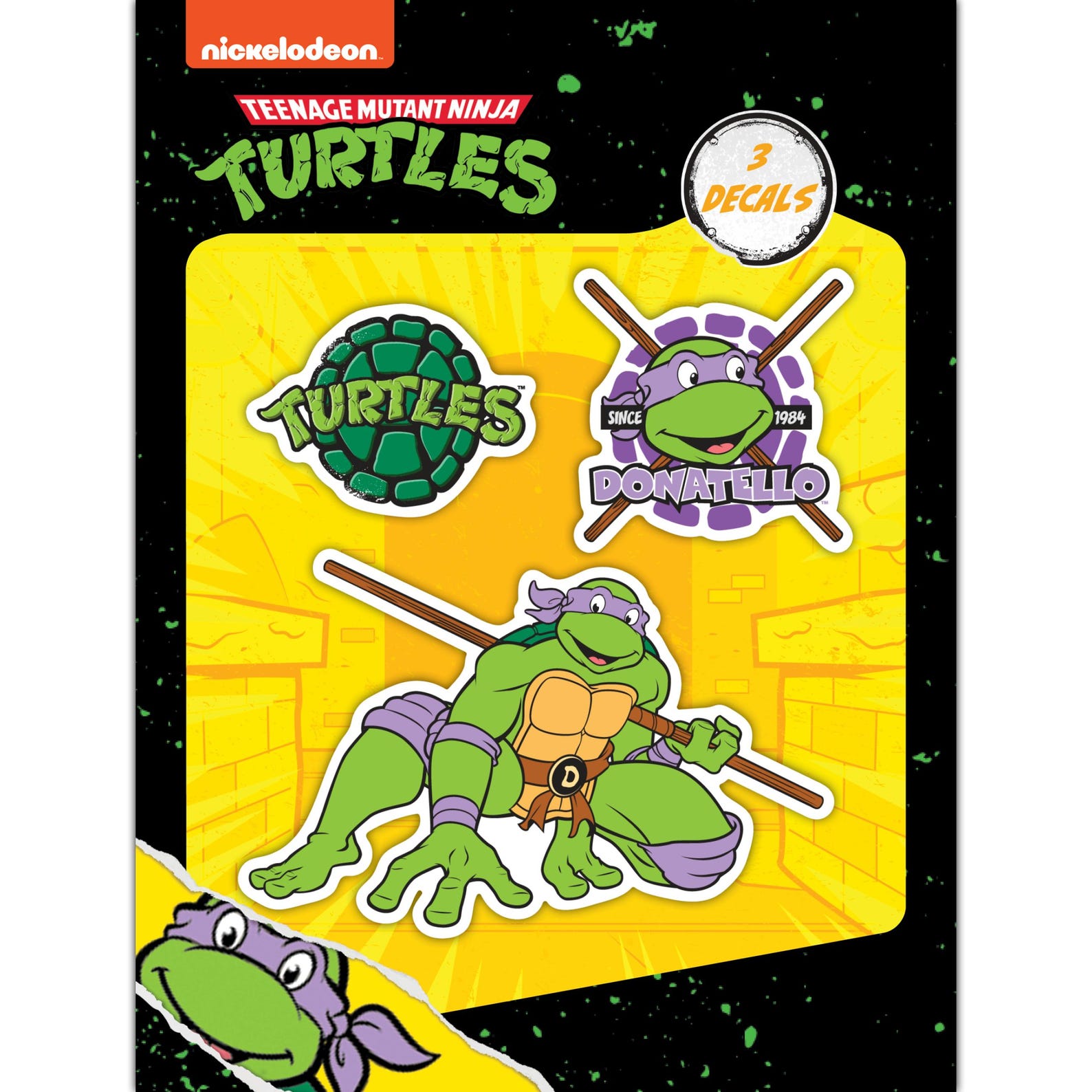 TMNT Teenage Mutant Ninja Turtles Nickelodeon Licensed Vinyl Decals for ...