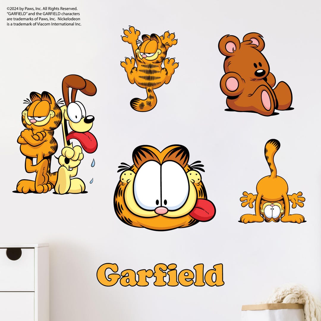 Garfield Wall Decals – Officially Licensed | Removable Vinyl Wall ...