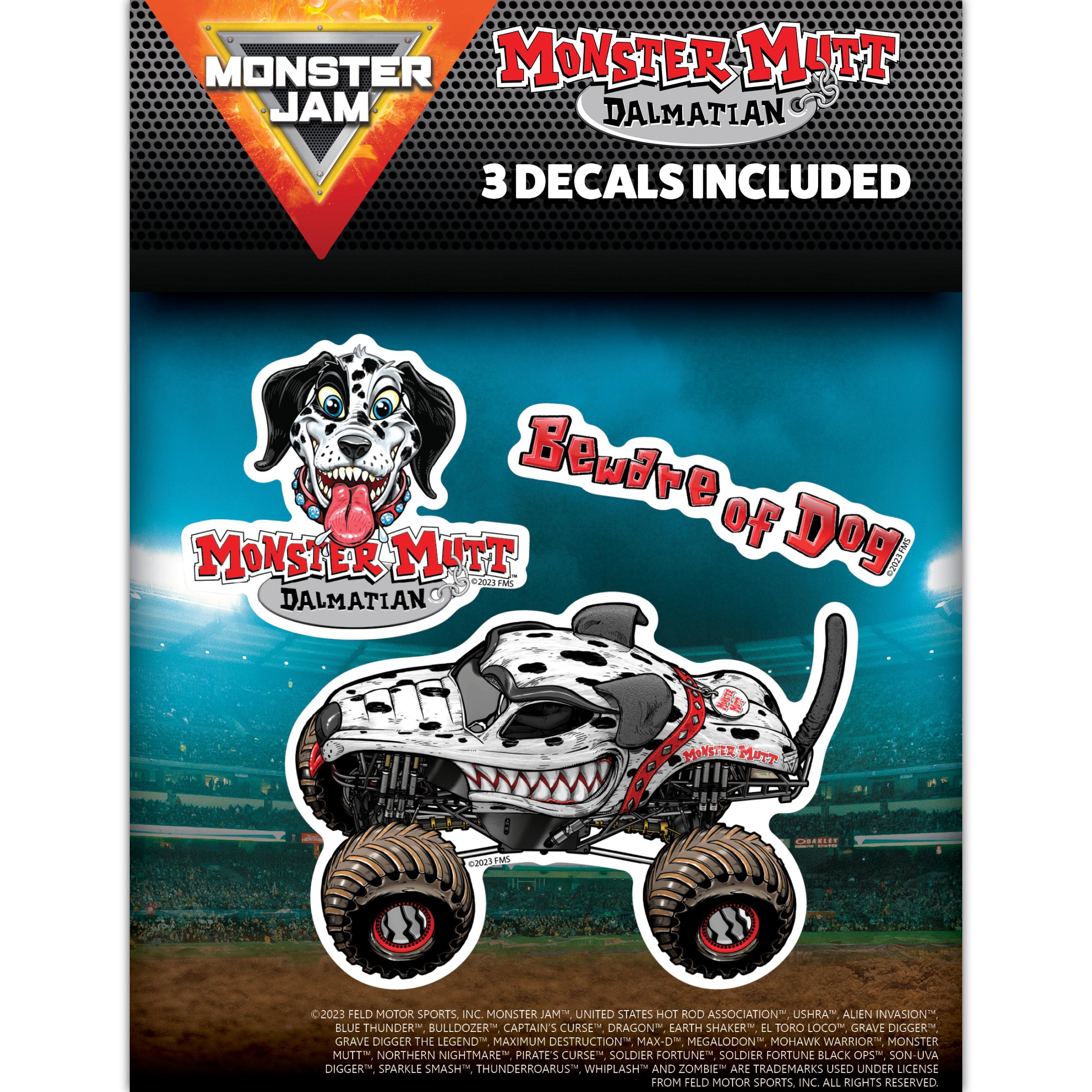 Monster Mutt Dalmatian Decals: Monster Jam Vinyl Stickers - Etsy